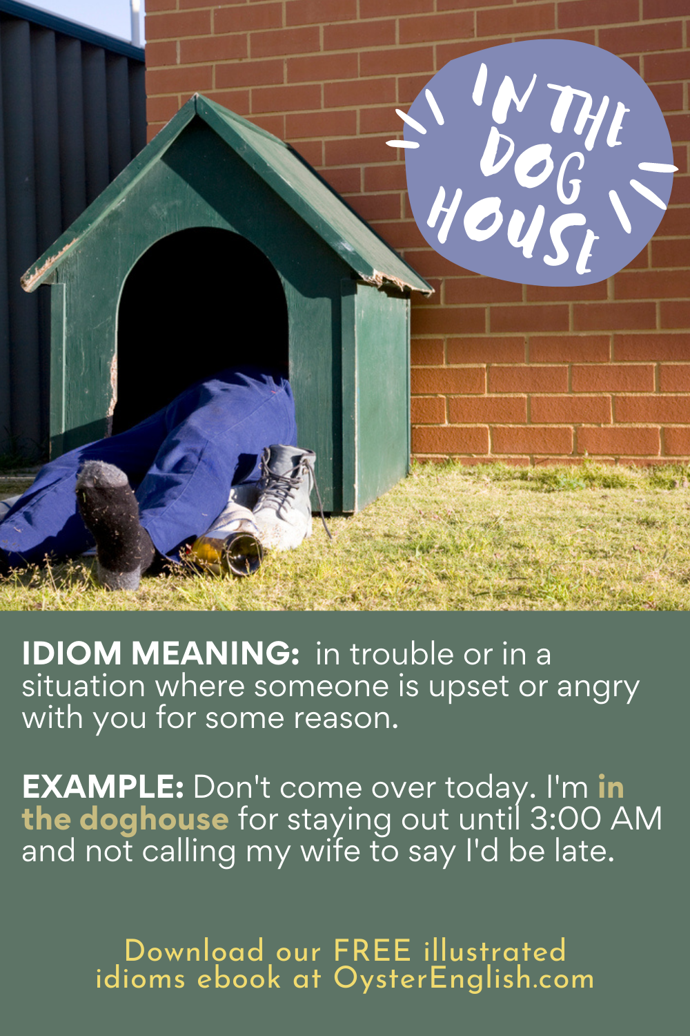 Idiom: In the doghouse (meaning & examples)